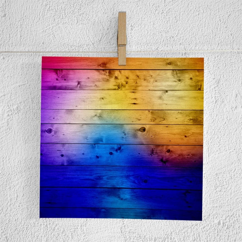 Rainbow Wood Digital Paper Wood Texture Paper Rainbow Wood - Etsy