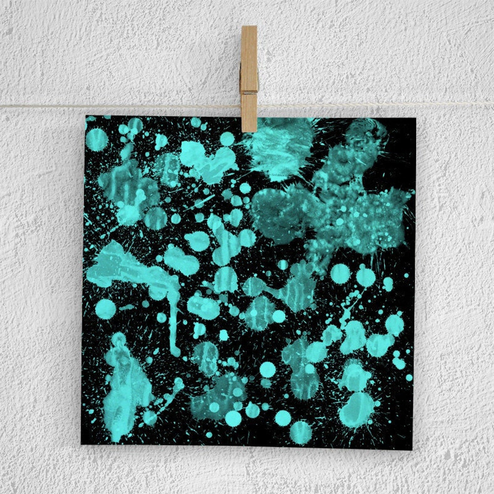 Paint Splatter Digital Paper Ink Splatter Paper Bright - Etsy