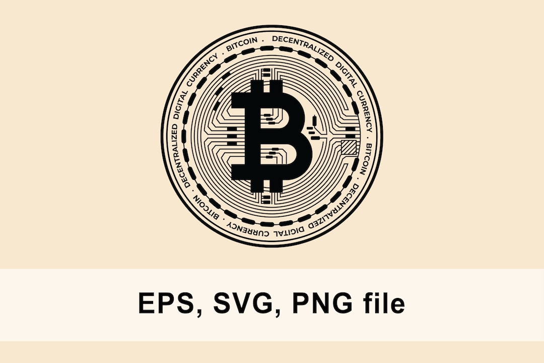 Bitcoin SVG File, Cryptocurrency Clipart, Crypto Cut File, Bitcoin Logo ...