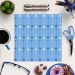 Blue Digital Paper, Blue Patterns, Chevron, Polkadot, Stripes ...