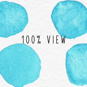 Watercolor Circle Clip Art | Aqua Watercolor Dots | Watercolor Shapes ...