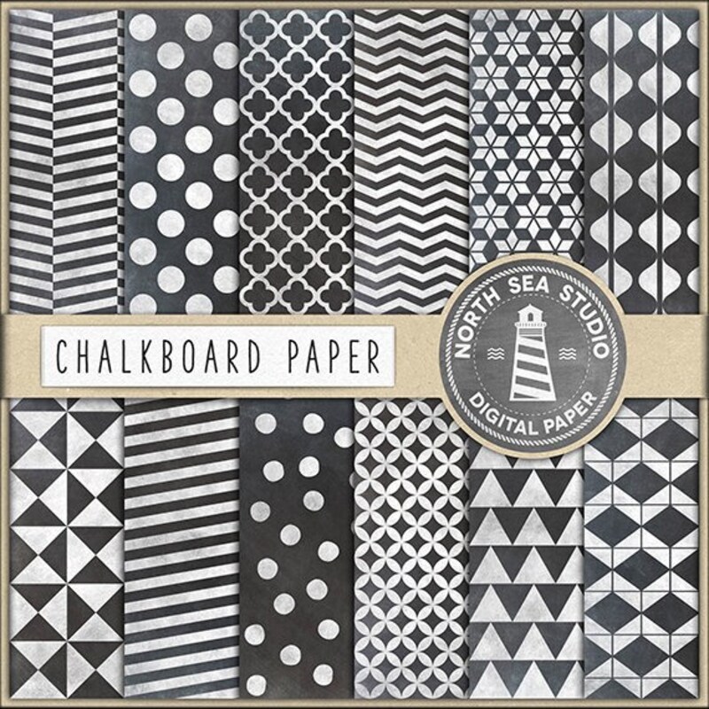 Chalkboard Pattern - Etsy