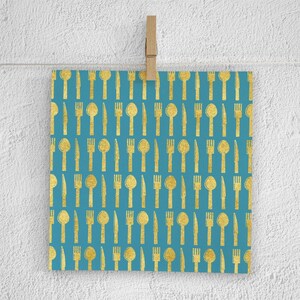 Kitchen Paper, Gold Kitchen Tool Collection, Digital Paper, Kitchen ...