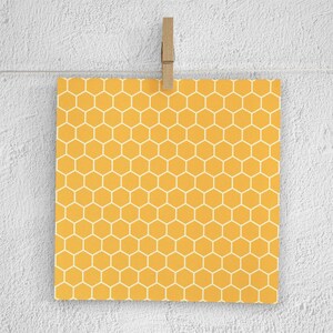 Bee World, Honey Bee Digital Paper, Scrapbooking Backgrounds, Honeycomb ...