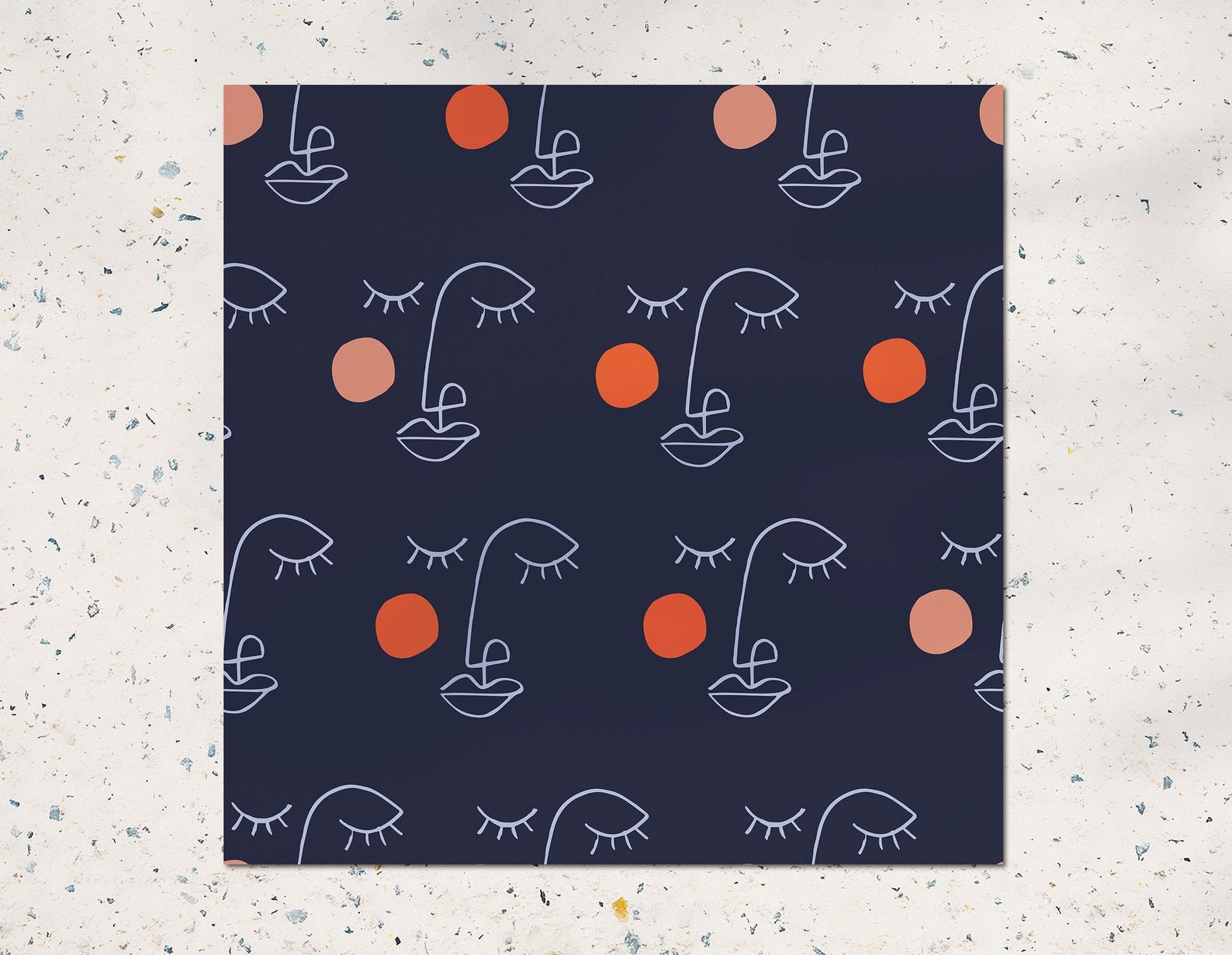 One Line Digital Paper Vector Background With Drawing of - Etsy