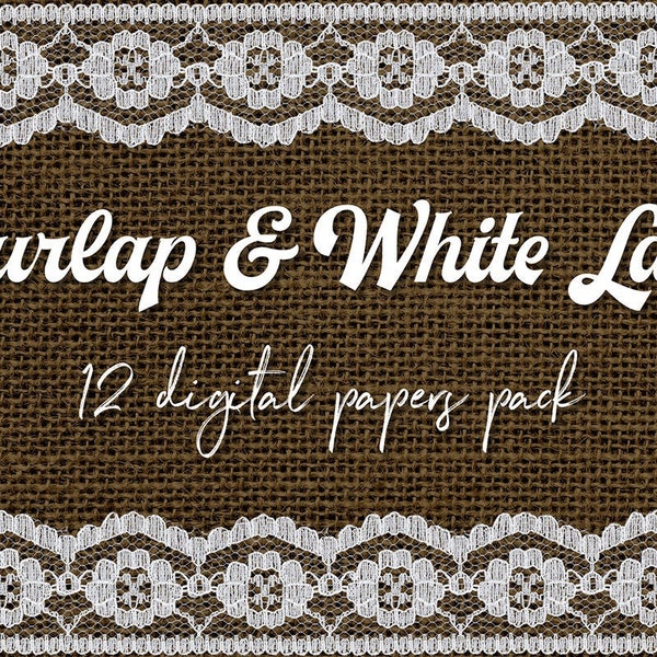 Burlap and Lace - Etsy