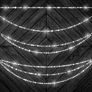 Bokeh String Lights Clipart Bunting Fairy Lights Sparkle - Etsy