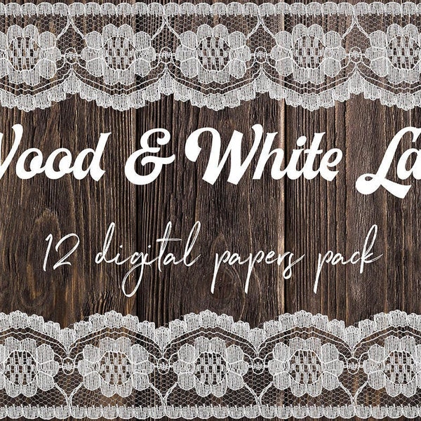Lace Digital Paper - Etsy