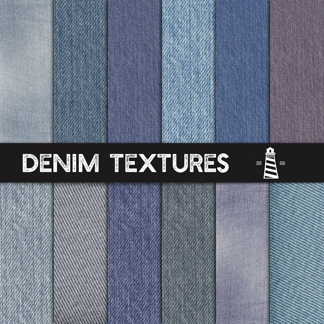 Denim Textures, Denim Digital Paper, Jeans Fabric Backgrounds, Denim Pattern Paper, Blue Denim ...
