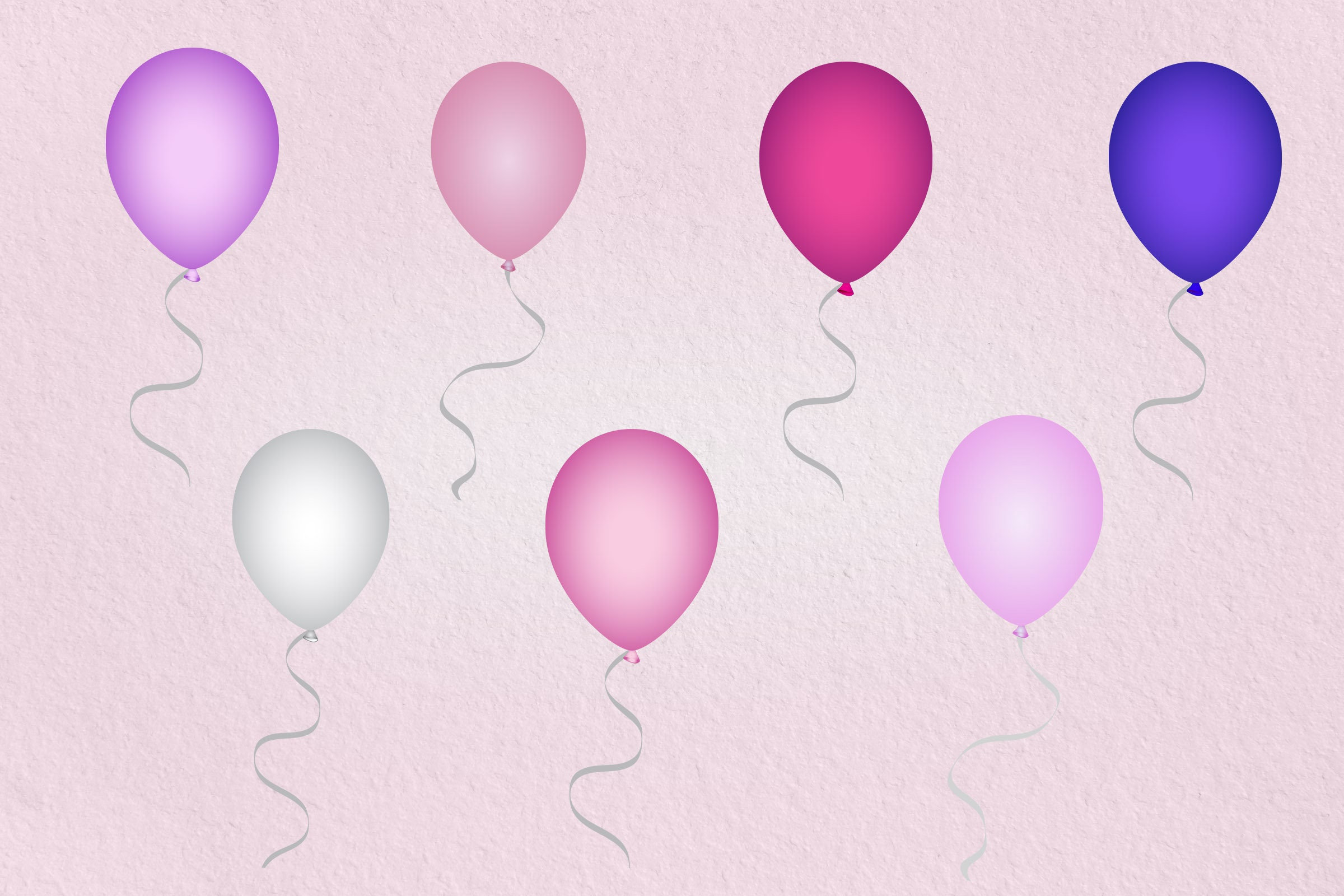 Balloons Clipart Overlays for Photoshop Birthday Clipart - Etsy