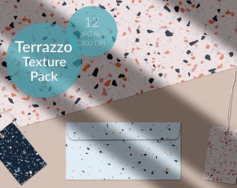Terrazzo Digital Paper, Terrazzo Patterns for Wallpaper or Backgrounds ...