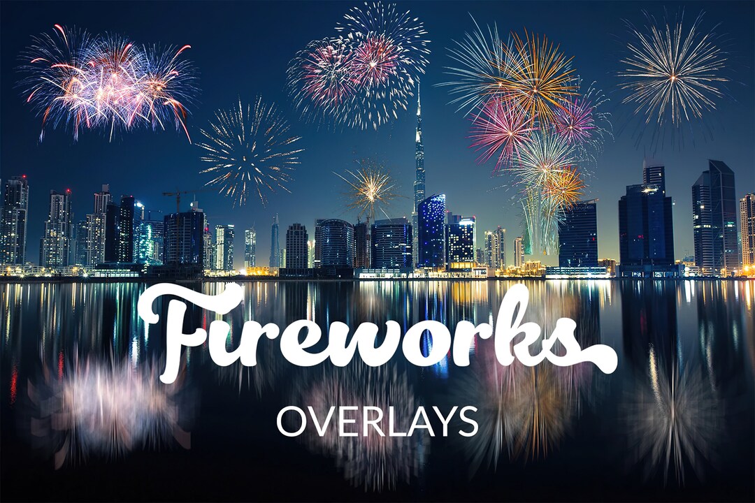 Fireworks Ovarlay Clipart, Photoshop Overlays, Wedding Fireworks ...