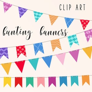 It's Party, Bunting Banners Clip Art Party Banner Birthday Clipart ...