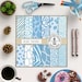 Baby Boy Safari Digital Paper, Blue Animal Print, Blue Safari ...