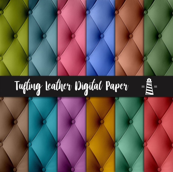 Tufted Digital Paper Upholstery Leather Backgrounds Tufted - Etsy