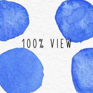 Watercolour Circles Clip Art Blue Watercolor Dots - Etsy