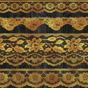 Gold Lace Borders Clipart, Gold Floral Lace Borders, Wedding Digital ...