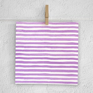 Bold Line, Watercolor Stripes Digital Paper, Watercolor Backgrounds ...