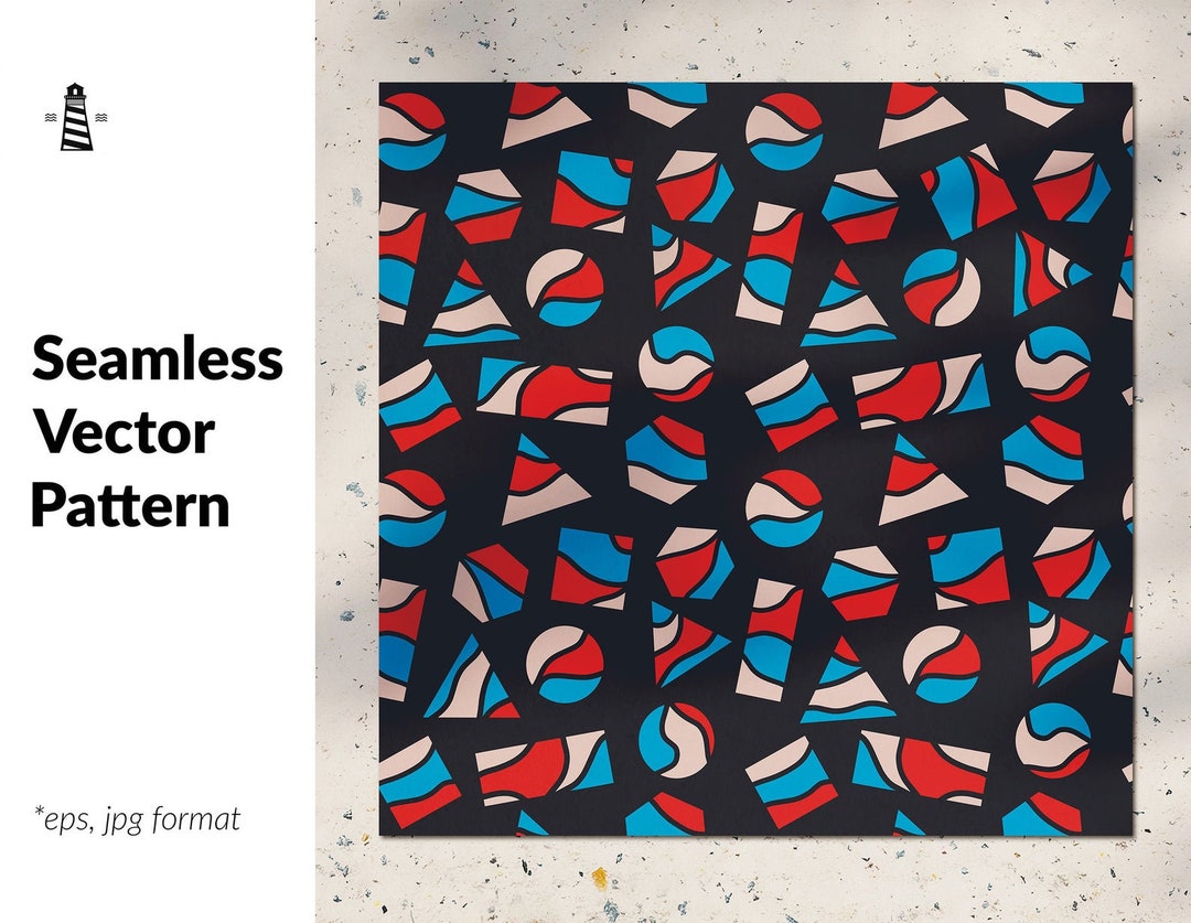 Geometric Figures Pattern, Vector Background With Modern Geometric ...