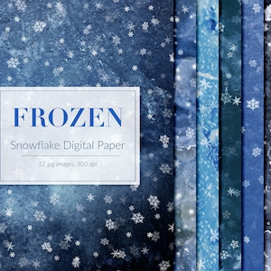 Frozen Digital Paper, Witner Backgrounds, Frozen Theme, Ice Texture ...