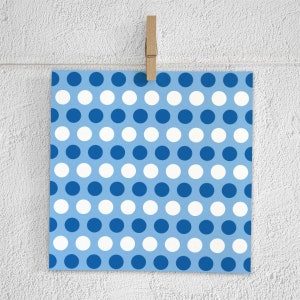 Blue Digital Paper, Blue Patterns, Chevron, Polkadot, Stripes ...
