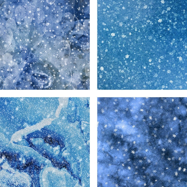 Frozen Digital Paper Witner Backgrounds Frozen Theme Ice - Etsy