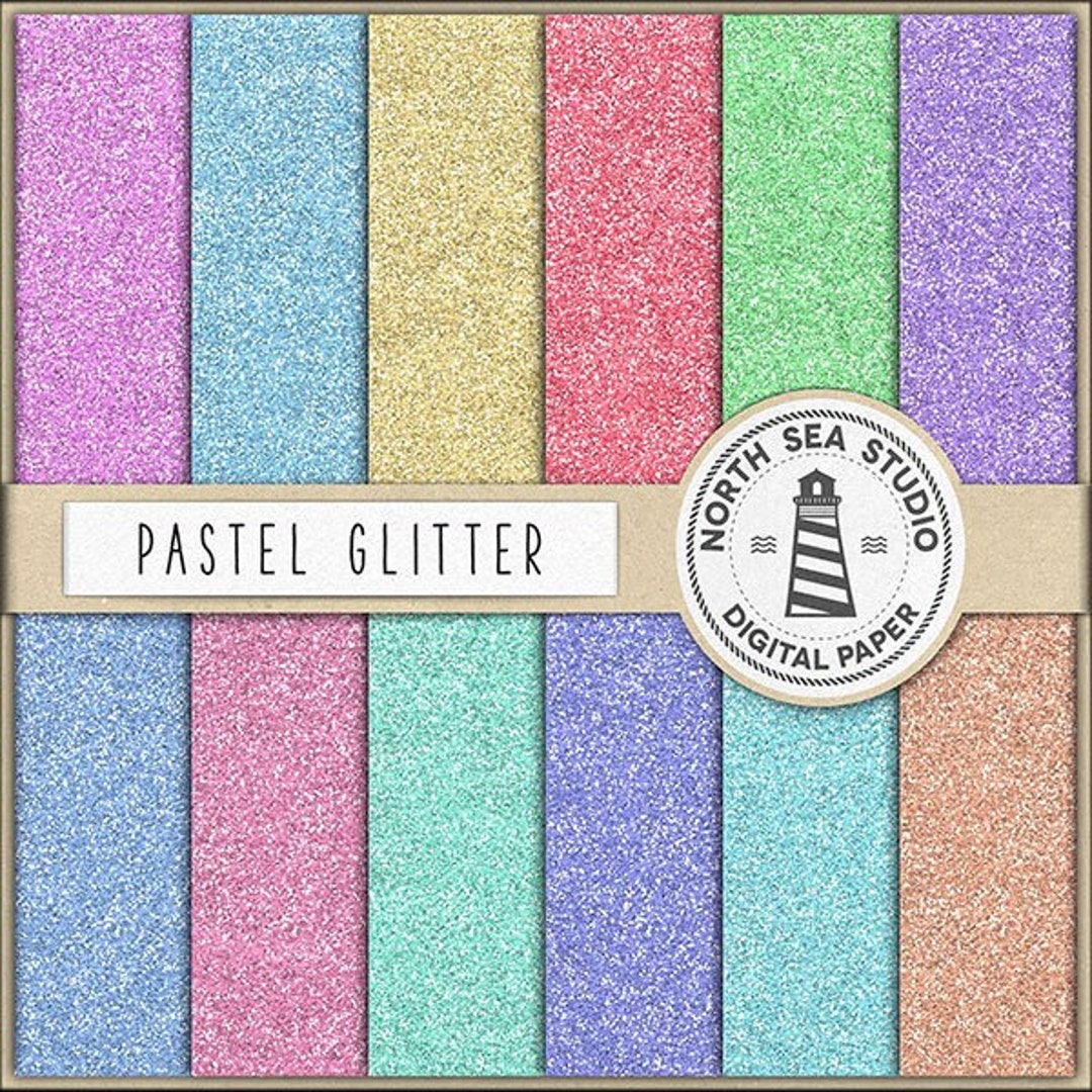 Glitter Textures, Glitter Digital Paper, Pastel Glitter Paper, Sparkles ...