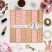 Pink Digital Paper Gold and Pink Paper Pink Backgrounds Digital ...