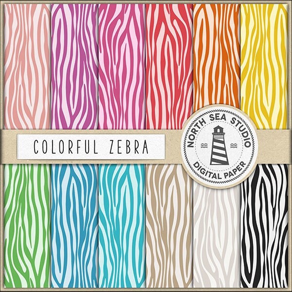 Zebra Digital Paper - Etsy