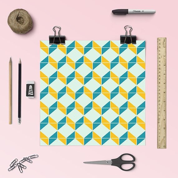 Geometric World | Digital Paper Pack | Scrapbook Paper | Printable ...