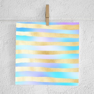 Unicorn & Gold Digital Paper, Unicorn Gradients With Gold Patterns ...