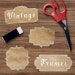 Vintage Frame Clipart Vintage Kraft Paper Borders Digital Clip Art ...
