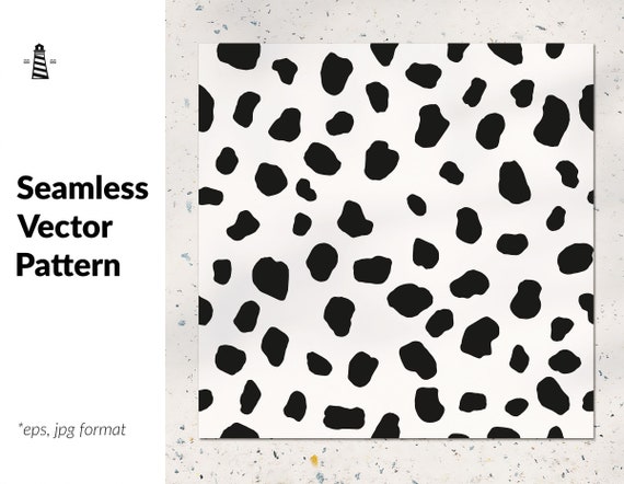 Dalmatian Spot Print. Tumbler Design. Vector Seamless Pattern | Etsy