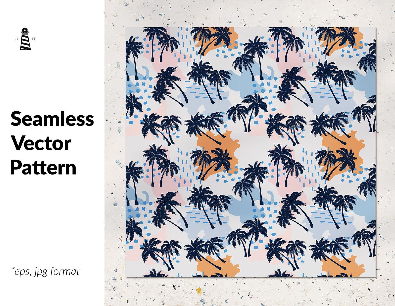 Palm Tree Pattern Vector