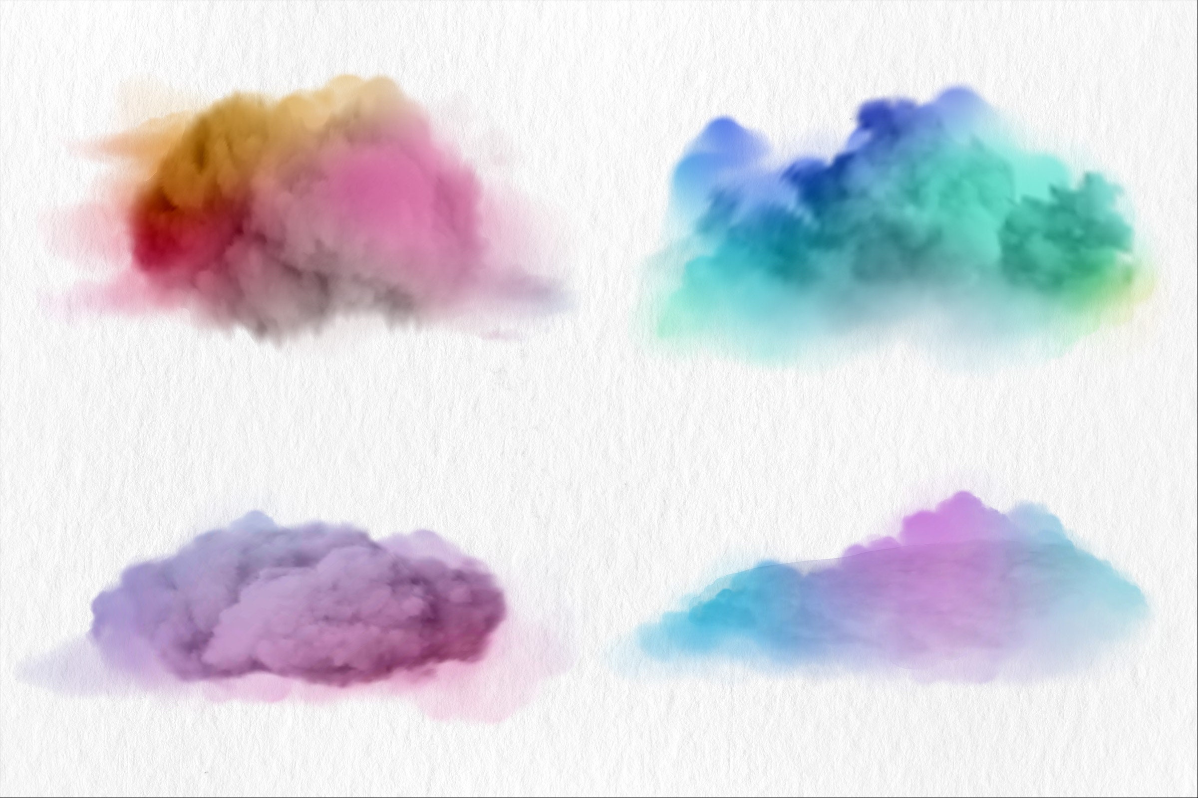 Dream Clouds Overlays in PNG Format Photoshop Overlays - Etsy