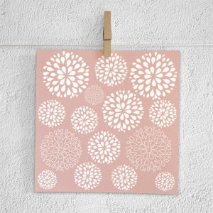 Dahlia Digital Paper Floral Paper Flower Patterns Digital Scrapbooking ...