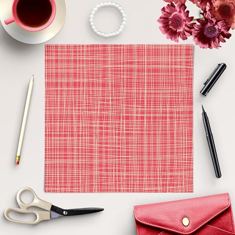 Crosshatch Digital Paper Colorful Crosshatch Paper Linen Patterns Cross ...