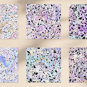 Terrazzo Texture Pack, Terrazzo Digital Papers, Modern Stone ...