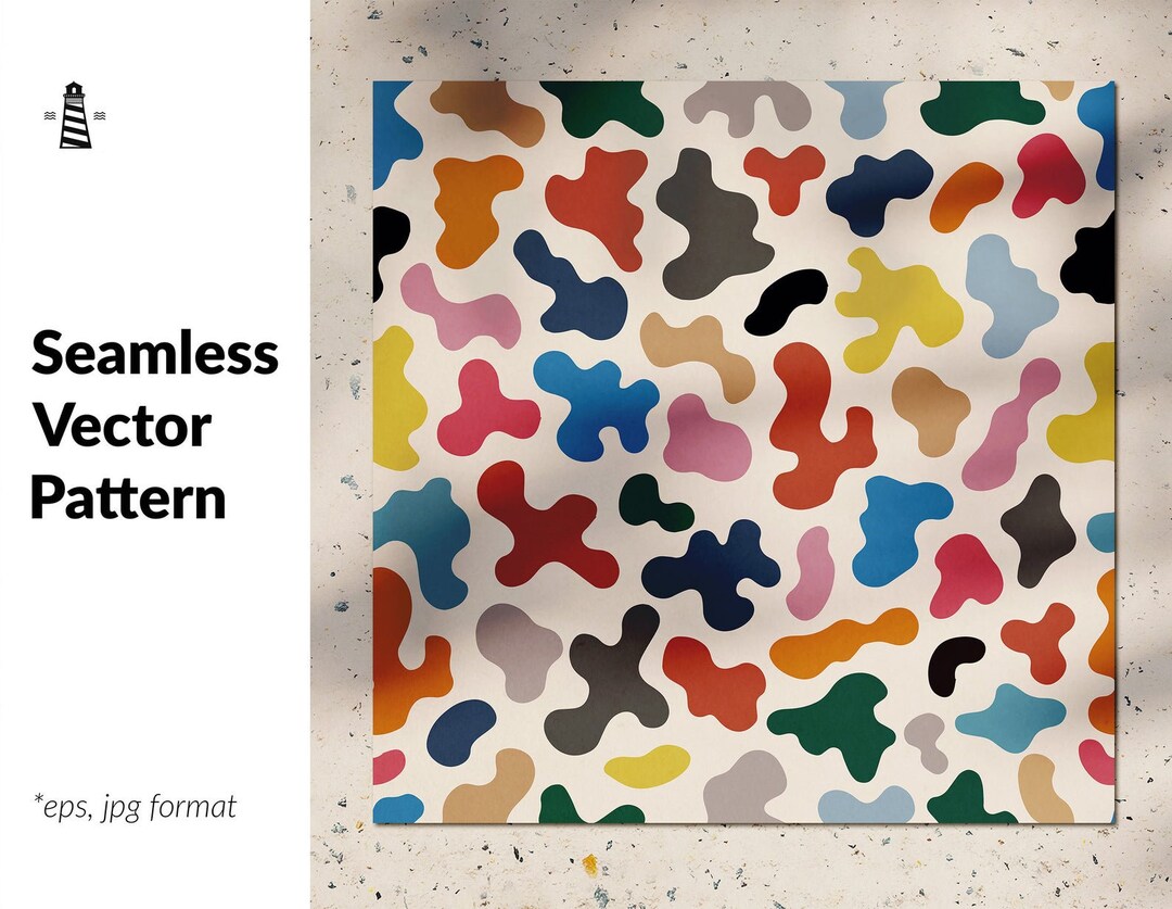 Free Form Organic Shapes Digital Paper, Abstract Forms, Modern ...
