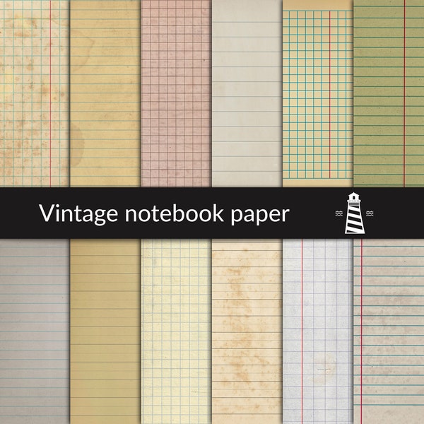 Lined Paper Notebook - Etsy