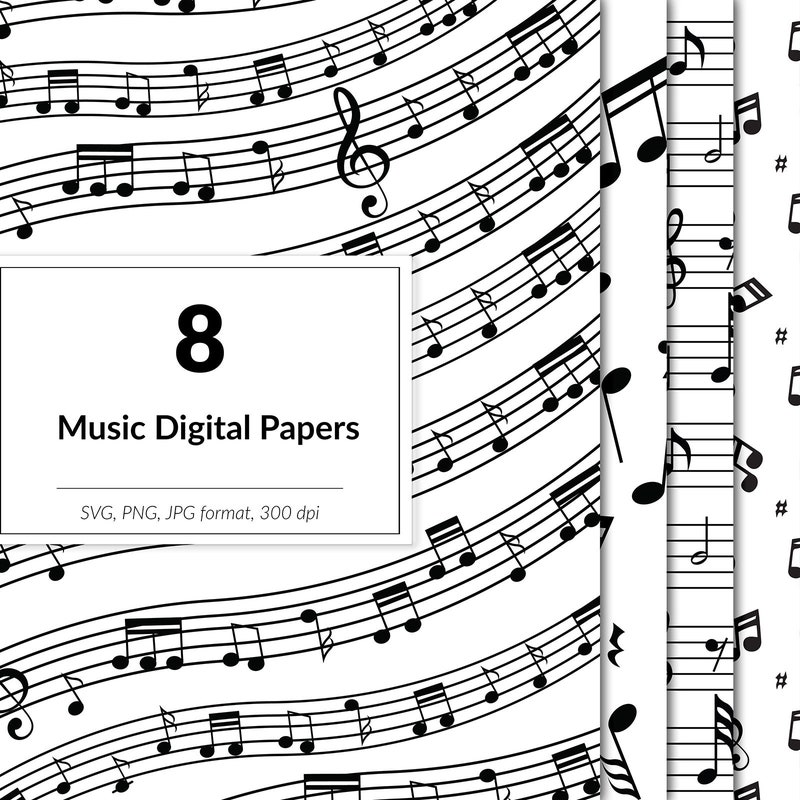 Music Notes Svg - Etsy