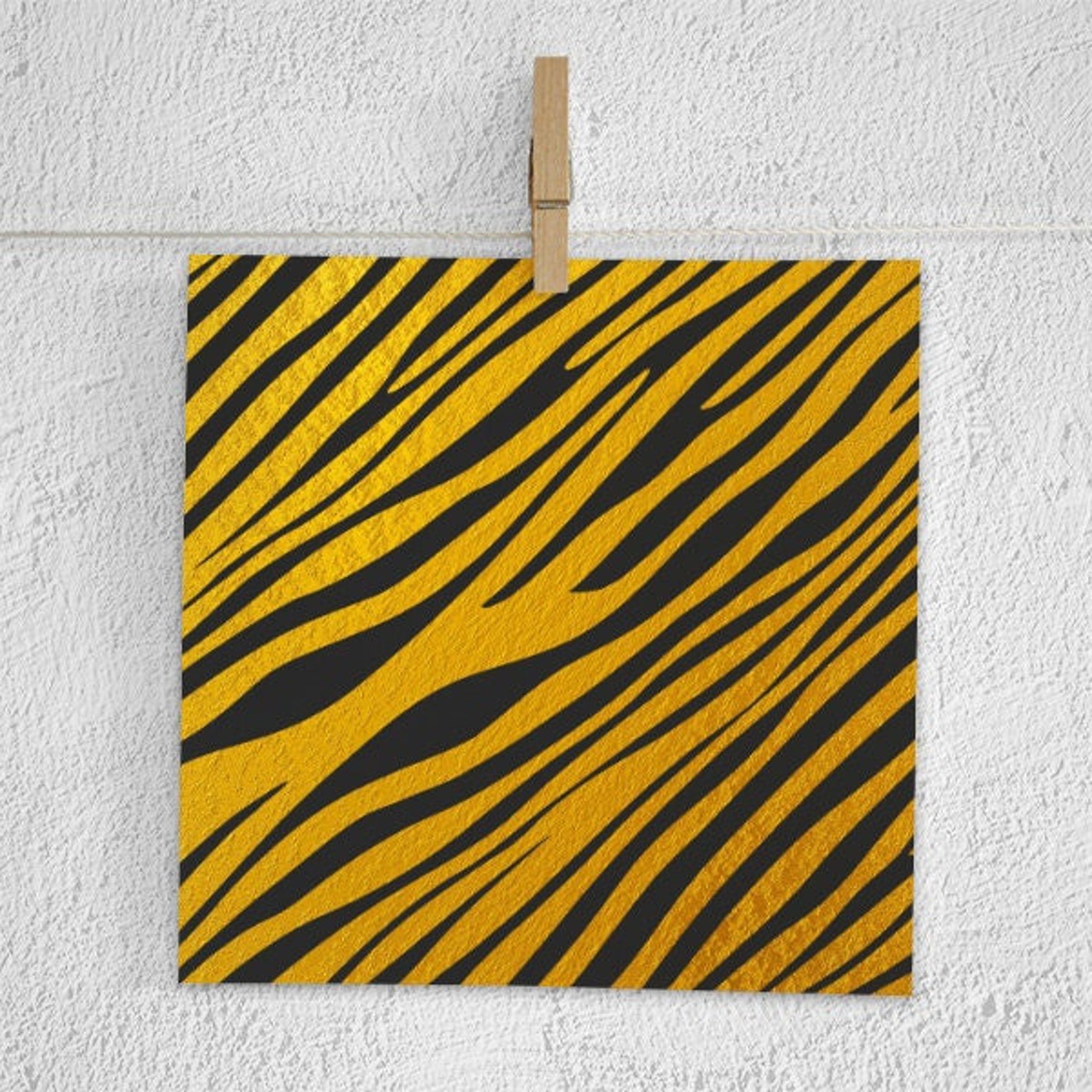 Gold Zebra Digital Paper Pack Gold Animal Pattern - Etsy