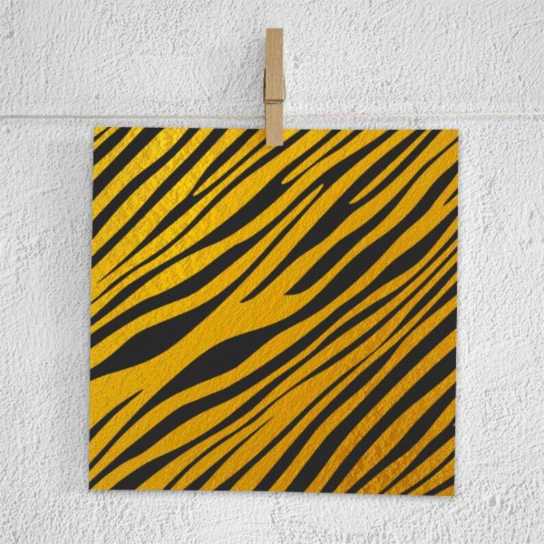 Gold Zebra Digital Paper Pack Gold Animal Pattern - Etsy