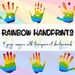 Rainbow Handprint Clipart, Rainbow Colored Hands, Lgbt Pride Clipart ...