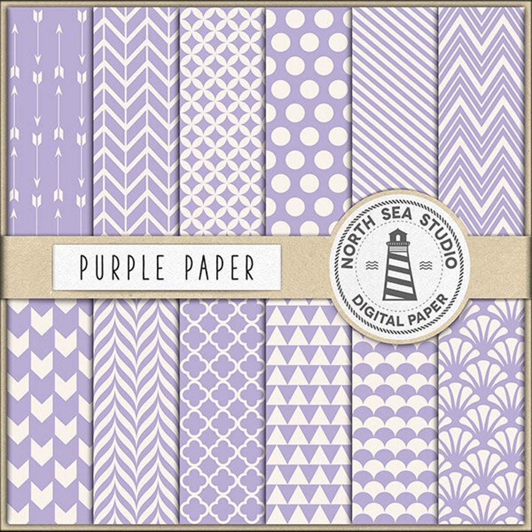 Purple Digital Paper Pack Purple Paper Printable Backgrounds 12 Jpg ...