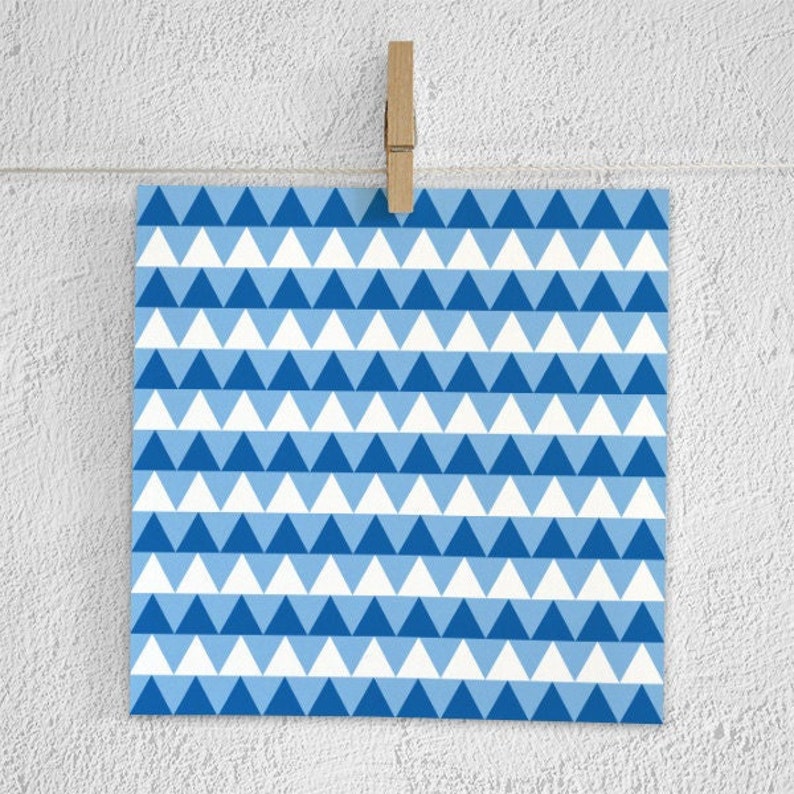 Blue Digital Paper Blue Patterns Chevron Polkadot Stripes - Etsy