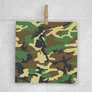 Army Force, Camouflage Digital Paper, Us Army Paper, Military ...