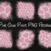 Distressed Pink Cow Print Patches, Silver Glitter, Sublimation Design ...