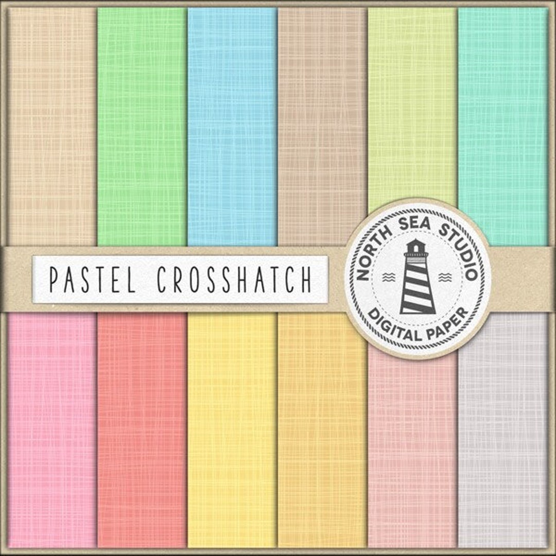 Crosshatch Digital Paper Pastel Crosshatch Paper Crosshatch Pattern ...