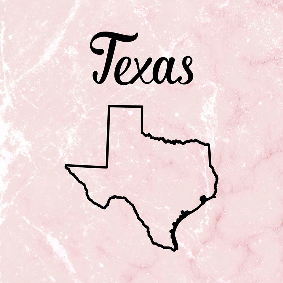Texas SVG TX Gold Outline PNG Clipart Cutting Files Usa - Etsy